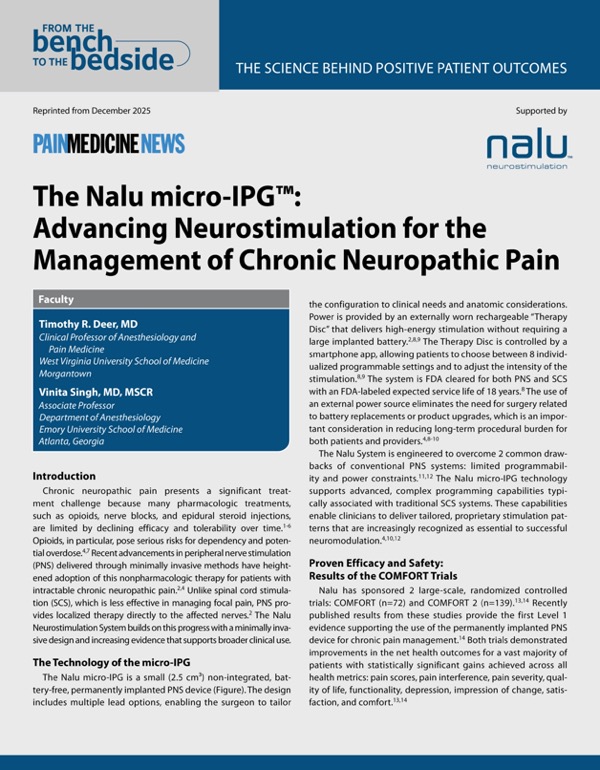 The Nalu micro-IPG™: Advancing Neurostimulation for the Management of ...